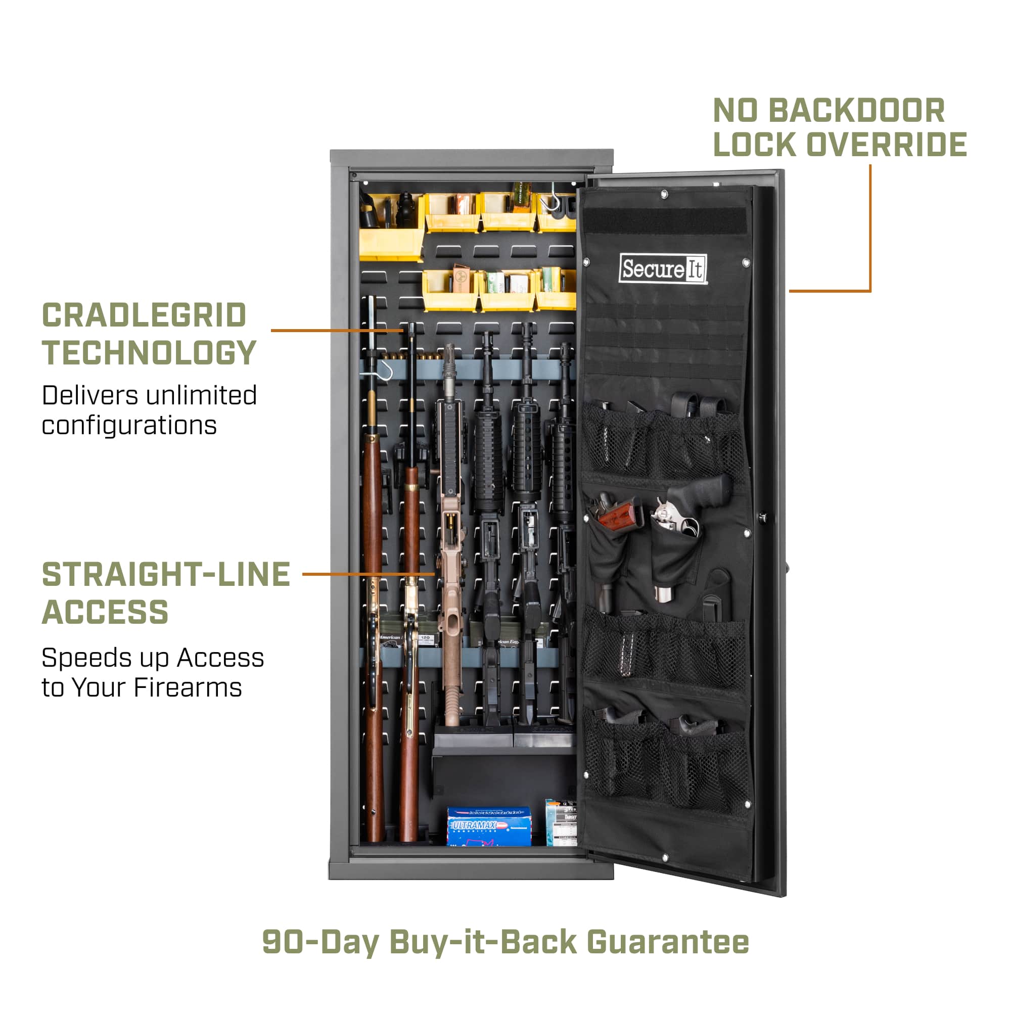 Agile™ 52 Pro Guns & Gear Stack With Drawer | SecureIt Gun Storage